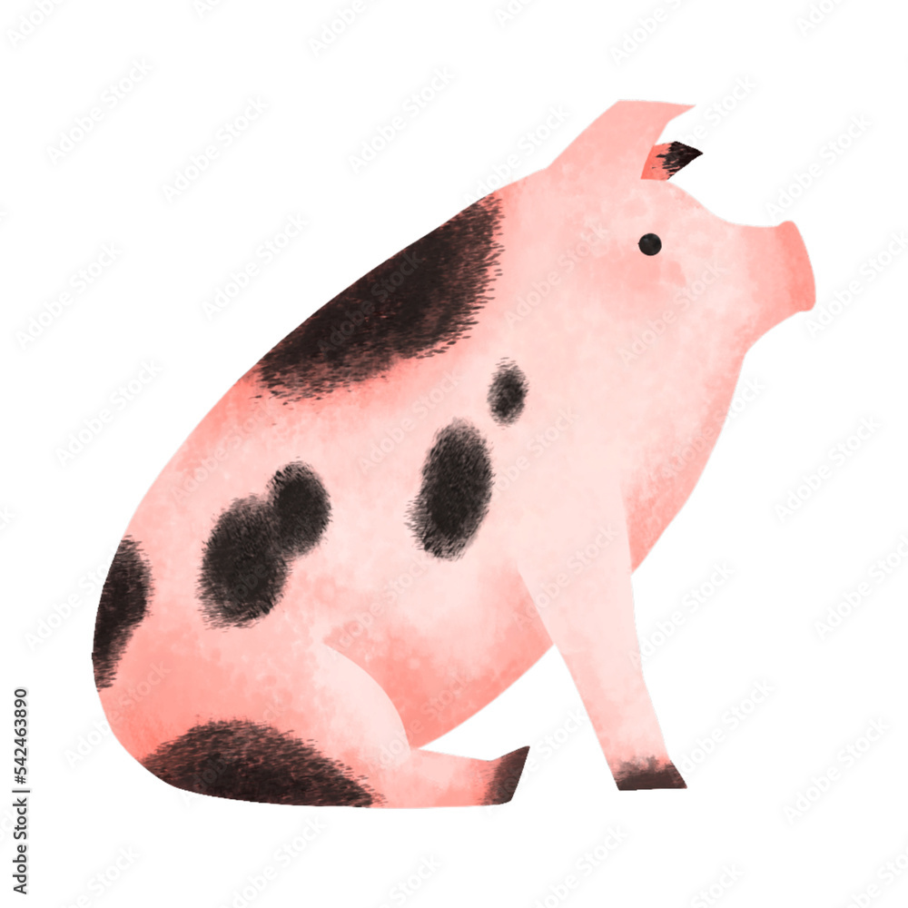Pig PNG Format With Transparent Background Stock Illustration | Adobe Stock