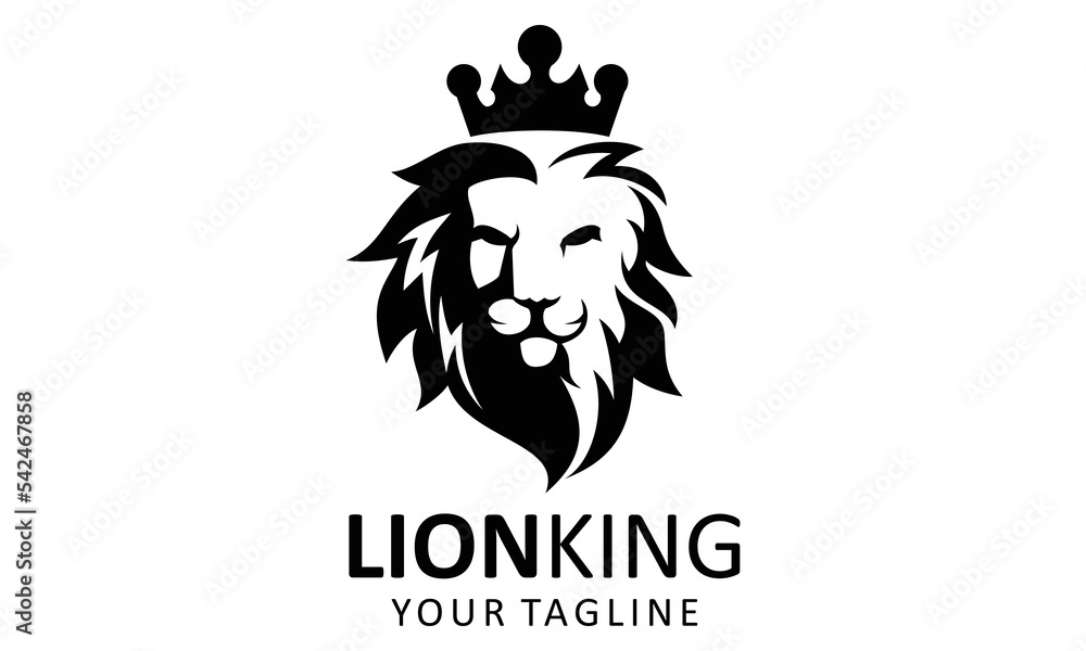 lion king logo Free Vector Stock Vector | Adobe Stock