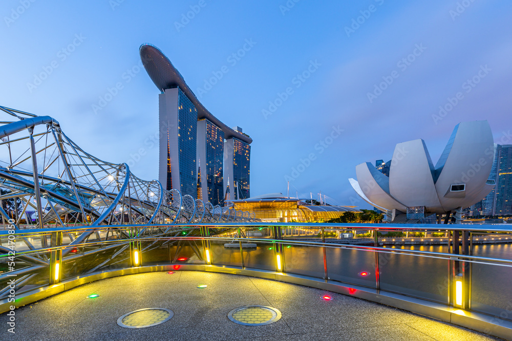 Singapore city business financial building district skyline skyscraper ...