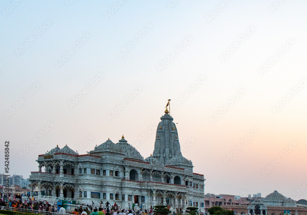 Very famous Hindu Temple- Prem Mandir. This temple is dedicated to Lord ...