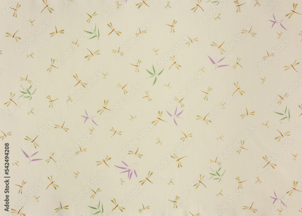 Close up on a high detailed photograph of a Japanese furoshiki cloth ...