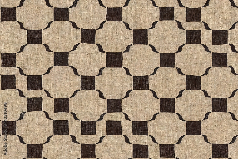 Farmhouse grey chicken hen linen seamless pattern. Tonal french country ...