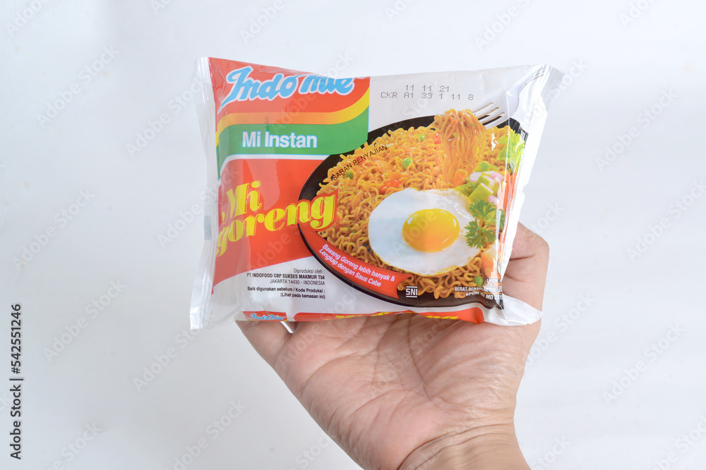 Hand holding Indomie, Mie Instant, Instant Noodle, Mie Goreng, Instant ...