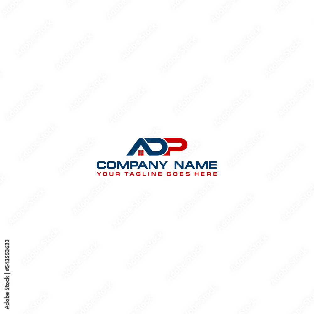 Letters ADP logo design template Stock Vector | Adobe Stock