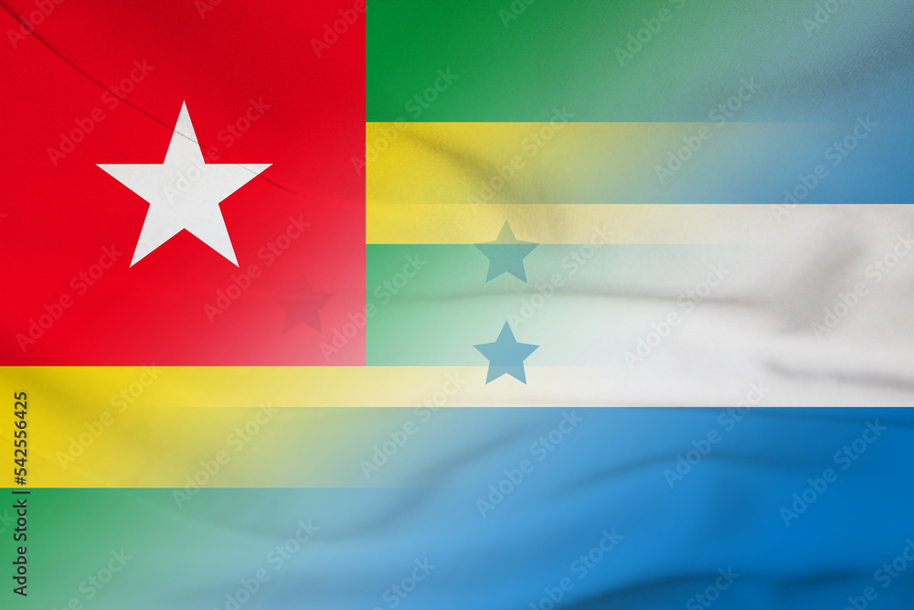 Togo and Honduras political flag international negotiation HND TGO ...