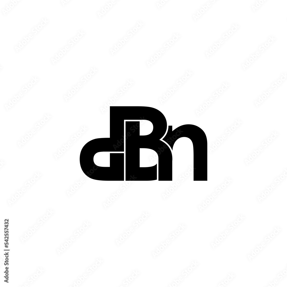 dbn letter initial monogram logo design Stock Vector | Adobe Stock