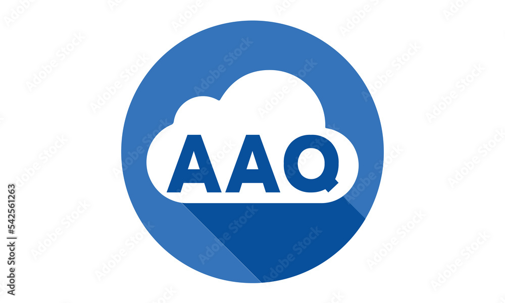 AAQ cloud technology logo design vector template | monogram logo ...