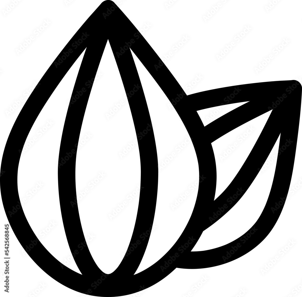 seed icon, vector, line art design editable stroke on white background ...