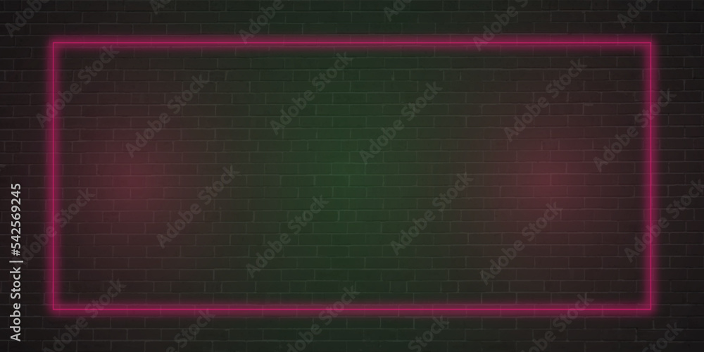 Black brick wall with colorful neon effect texture background Stock ...