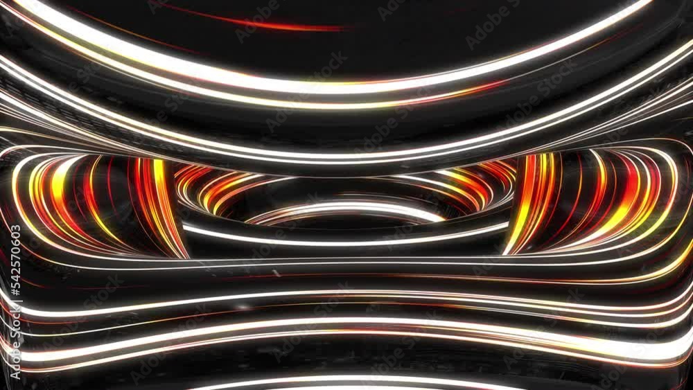 NEON SERIES glow 4K abstract moving seamless art loop background ...