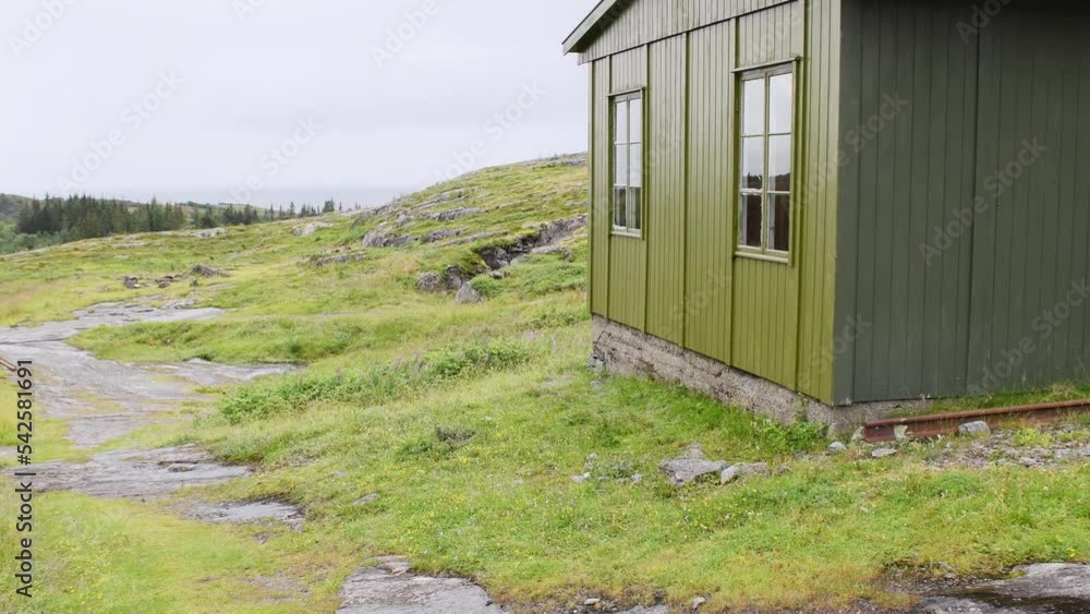 Second World War old German made barracks hut in North Norway Atlantic ...