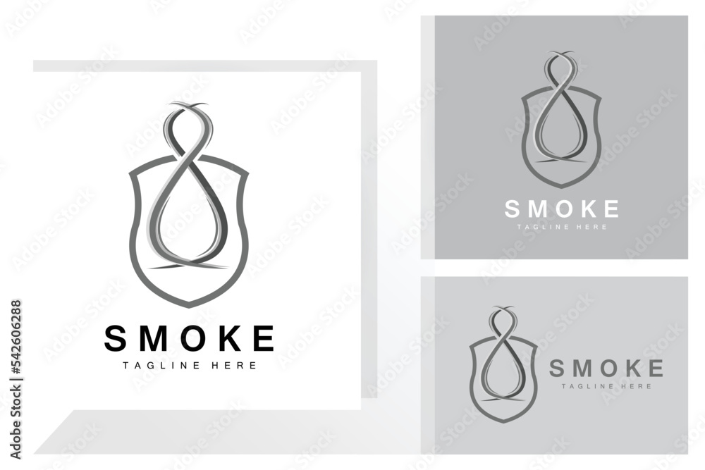 Steam Steam Logo Vector Hot Evaporating Aroma. Smell Line Illustration ...