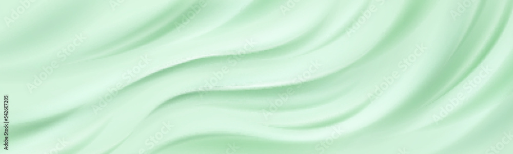 Cream texture, green background of cosmetics gel or ice cream with ...