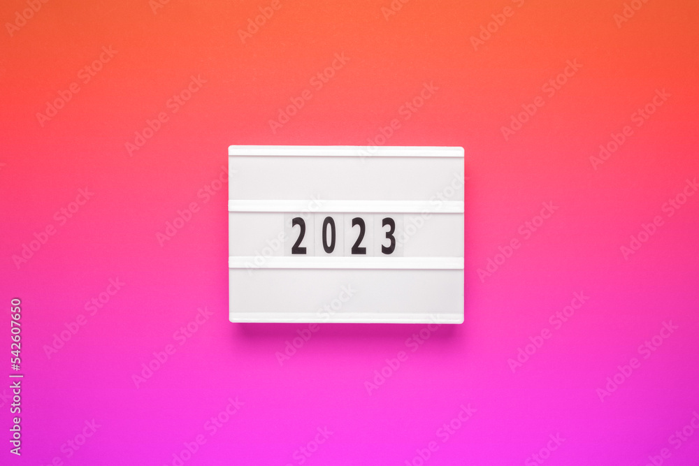 2023 New Year. Start new year 2023 with goal plan, goal concept, action ...