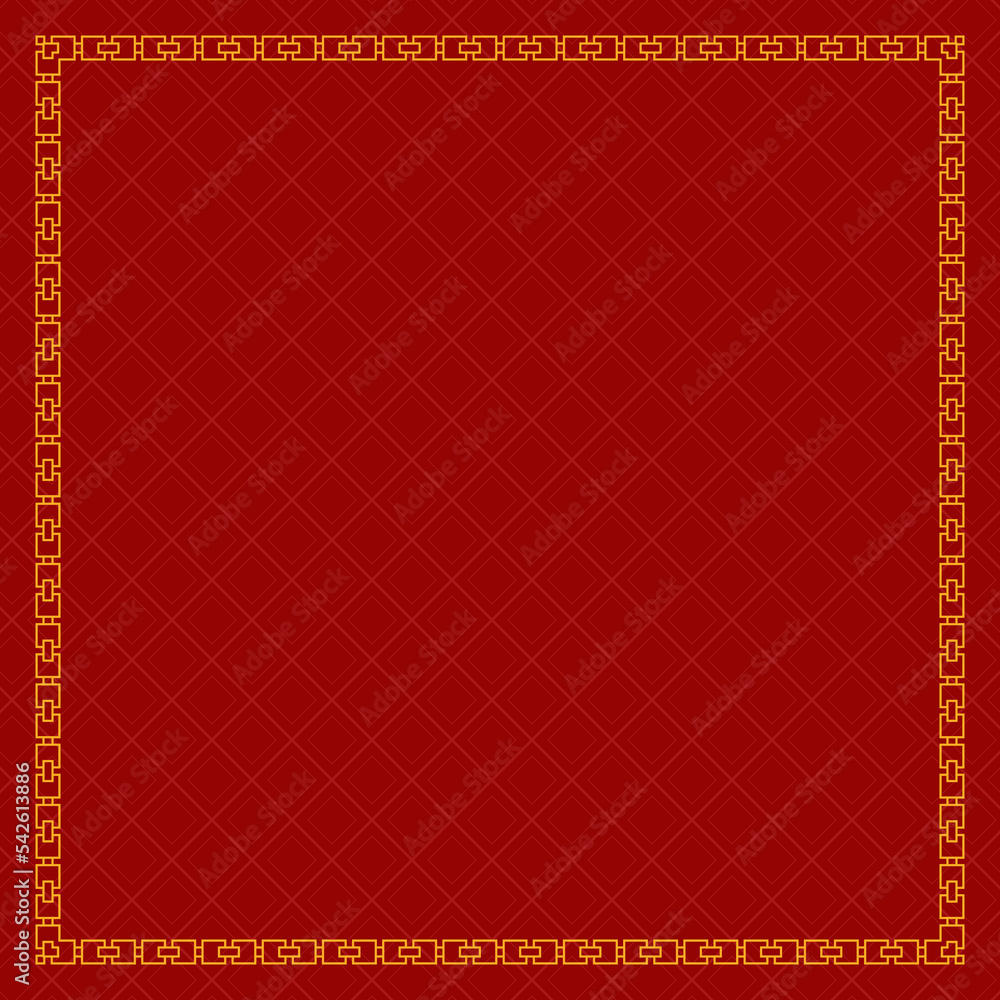 red background with gold frame border Stock Vector | Adobe Stock