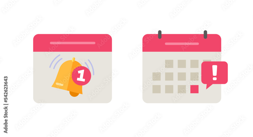 Deadline date event icon notice vector on calendar or important due ...