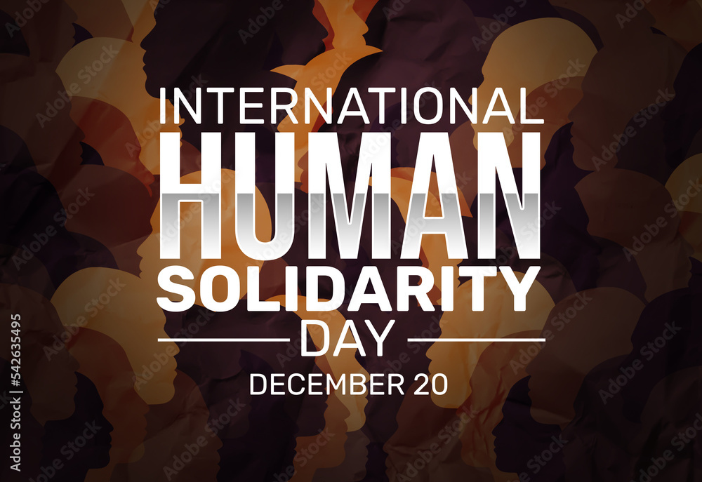 International Human Solidarity Day Wallpaper with diversity color faces ...
