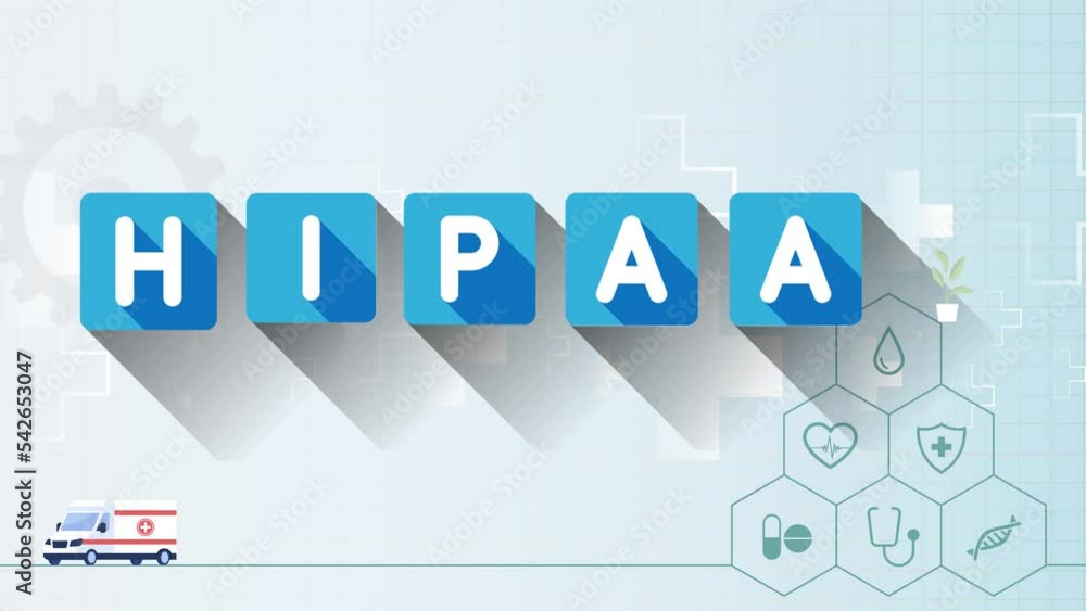 HIPAA Illustrated and Animated Text in 4K with Illustrated Cartoon ...