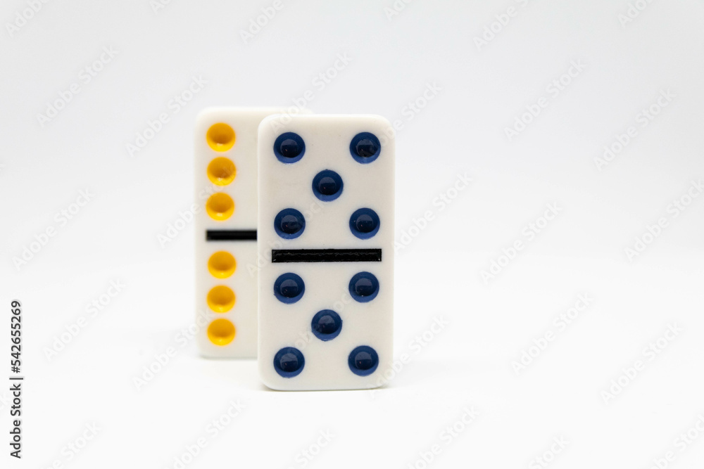 Fichas de dominó: doble 5 Stock Photo | Adobe Stock