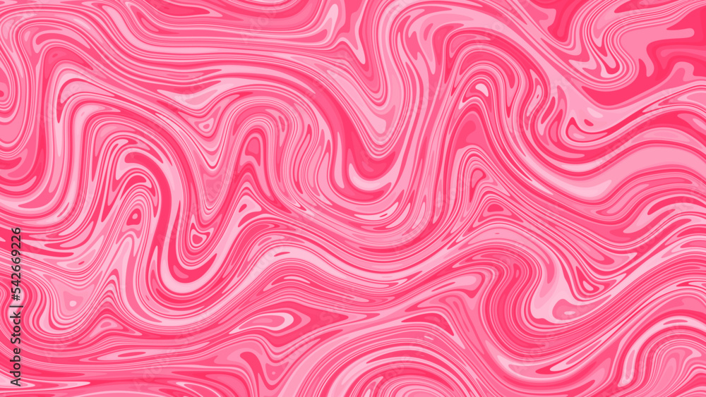Mixed pink paint effect abstract vector background. Swirling liquid ...