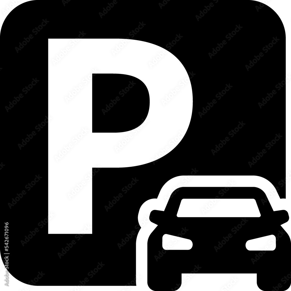 Car parking sign Stock Illustration | Adobe Stock