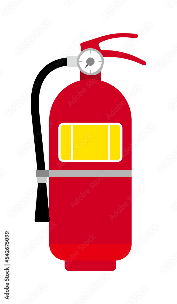 Fire extinguisher object illustration to prevent fire hazard. A fire ...