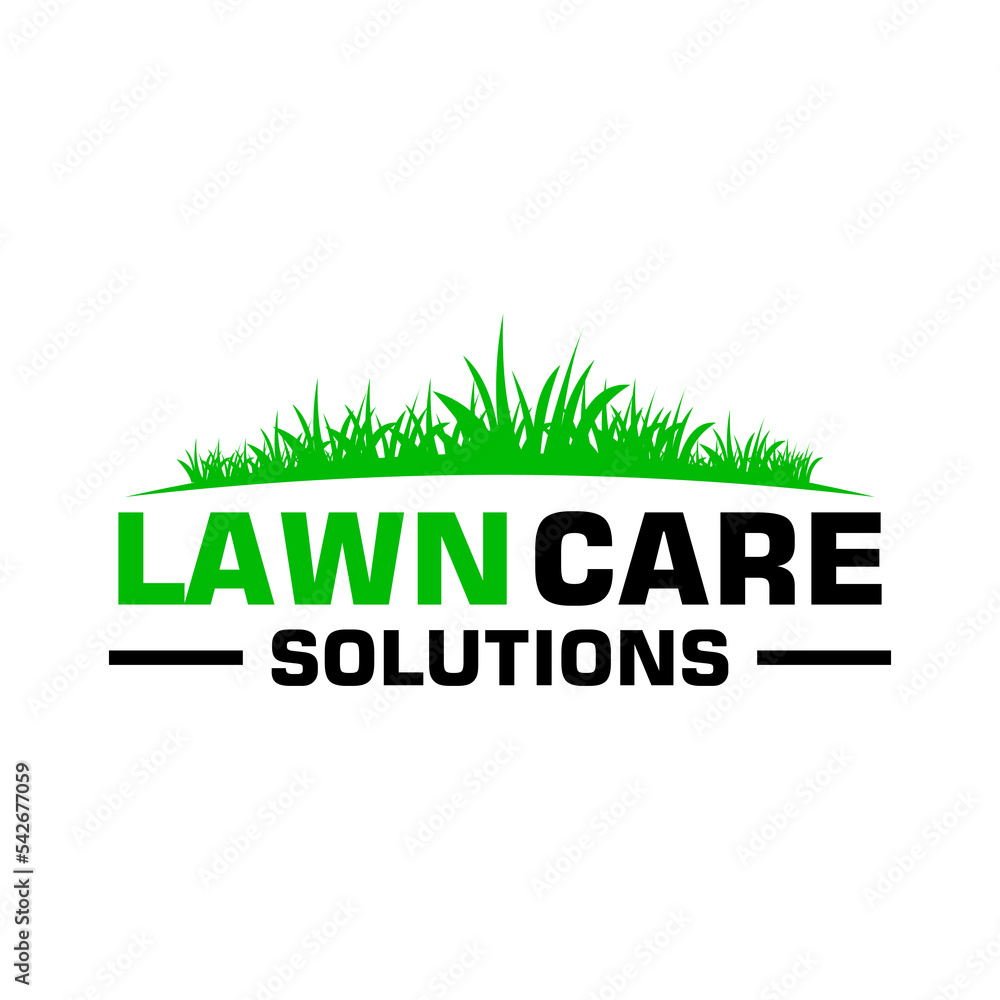 lawn care logo design creative idea vector design inspiration Stock ...