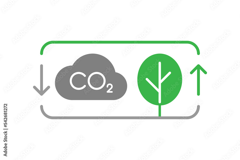 Carbon Capture and Sequestration vector icon illustration concept Stock ... Carbon Capture and Sequestration vector icon illustration concept Stock ...