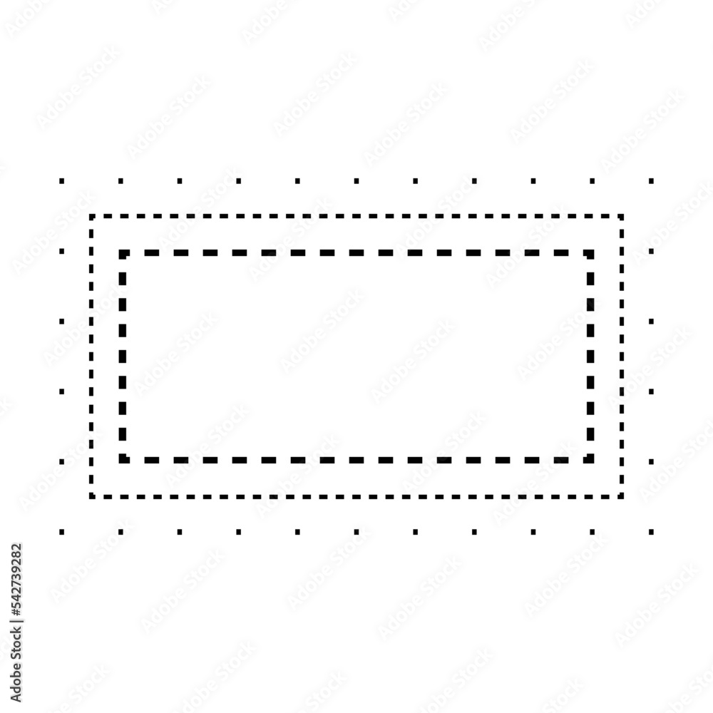 Tracing rectangle shape lines element for preschool, kindergarten and ...
