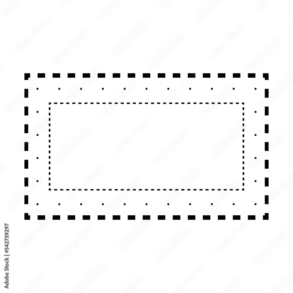 Tracing rectangle shape lines element for preschool, kindergarten and ...