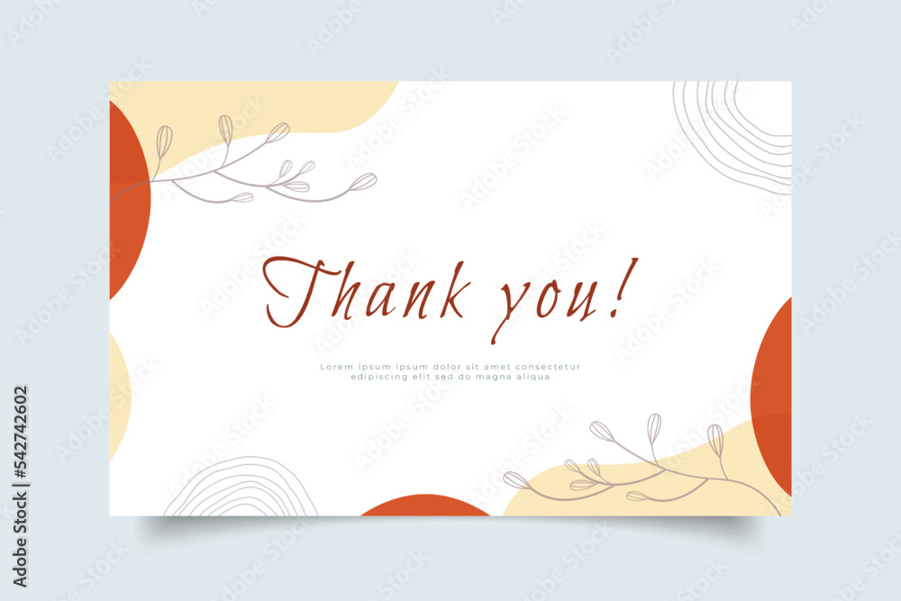 thank you card templates Stock Vector | Adobe Stock