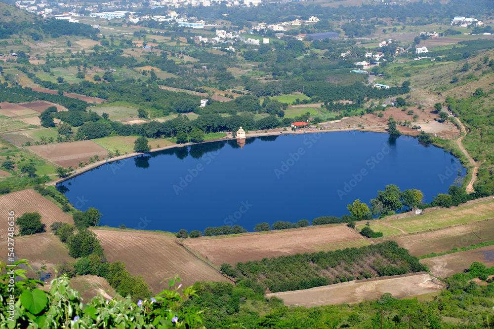 Scenic view of Mastani Talav or Lake From Dive Ghat, situated near ...