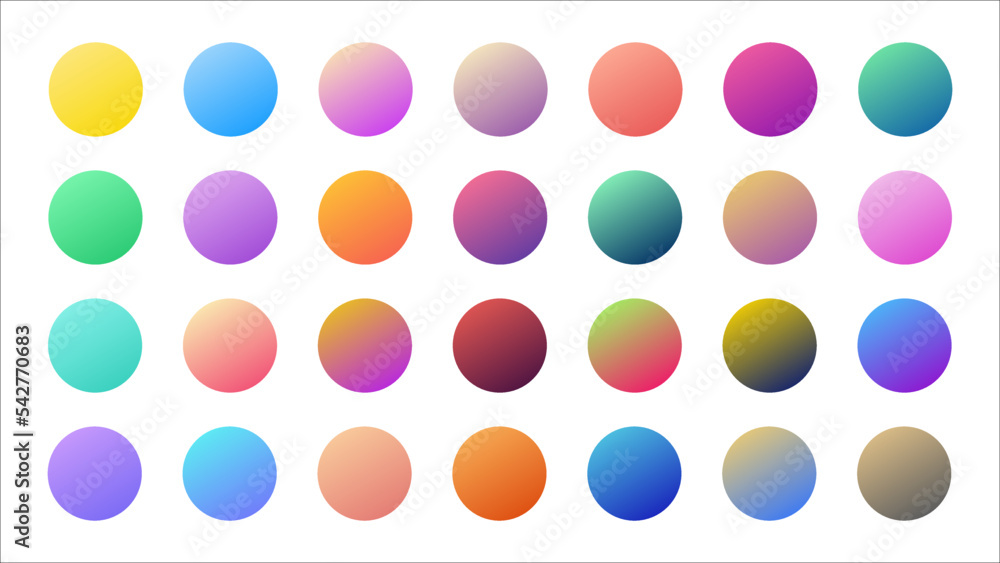 Collection of colorful modern gradient background for graphic design ...
