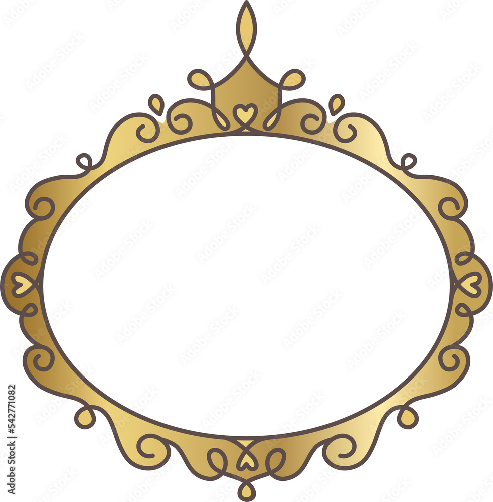 Princess frame. Royal mirror frame and majestic prince doodle border ...