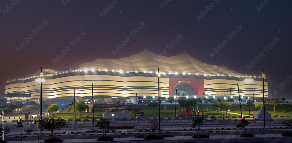 Al-Bayt Stadium football stadium in Al Khor, Qatar, intended to be used ...
