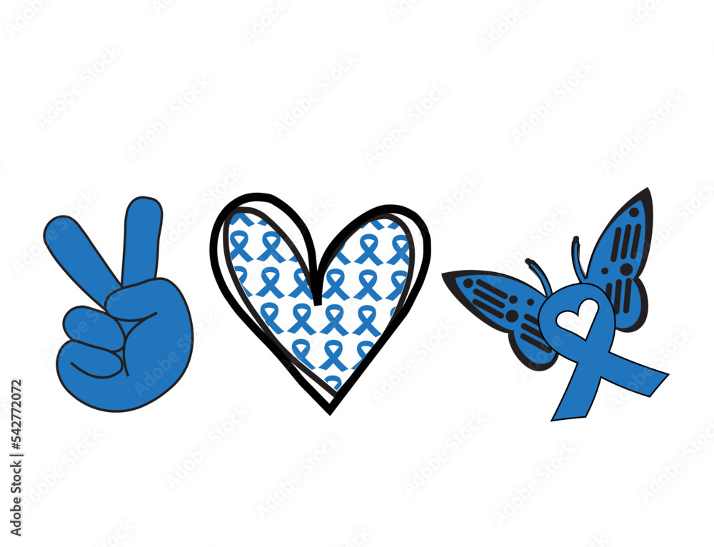 in November we wear blue SVG, Diabetes Awareness SVG, We wear blue SVG ...
