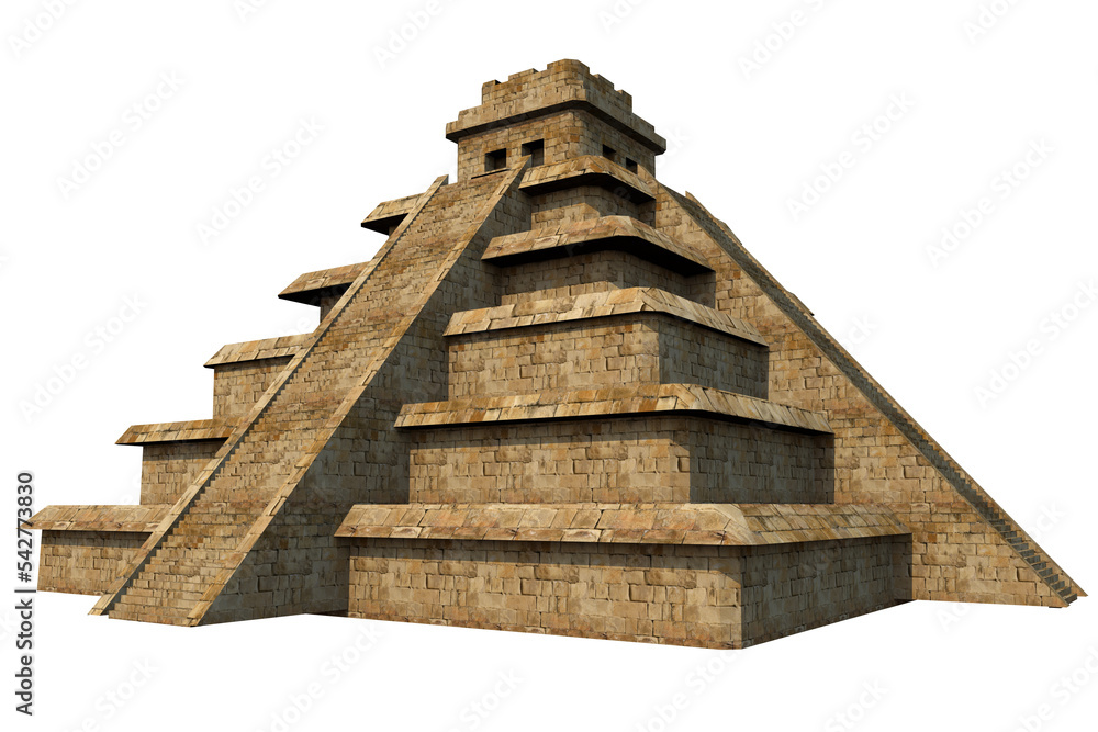 Aztec Pyramid PNG Stock Illustration | Adobe Stock