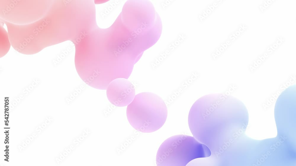 fluid metaball satisfying animation, abstract motion graphics loop ...