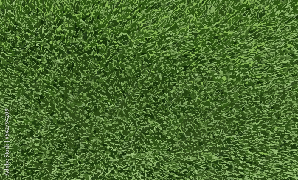 Vector realistic green short grass texture. 3d natural playground floor ...
