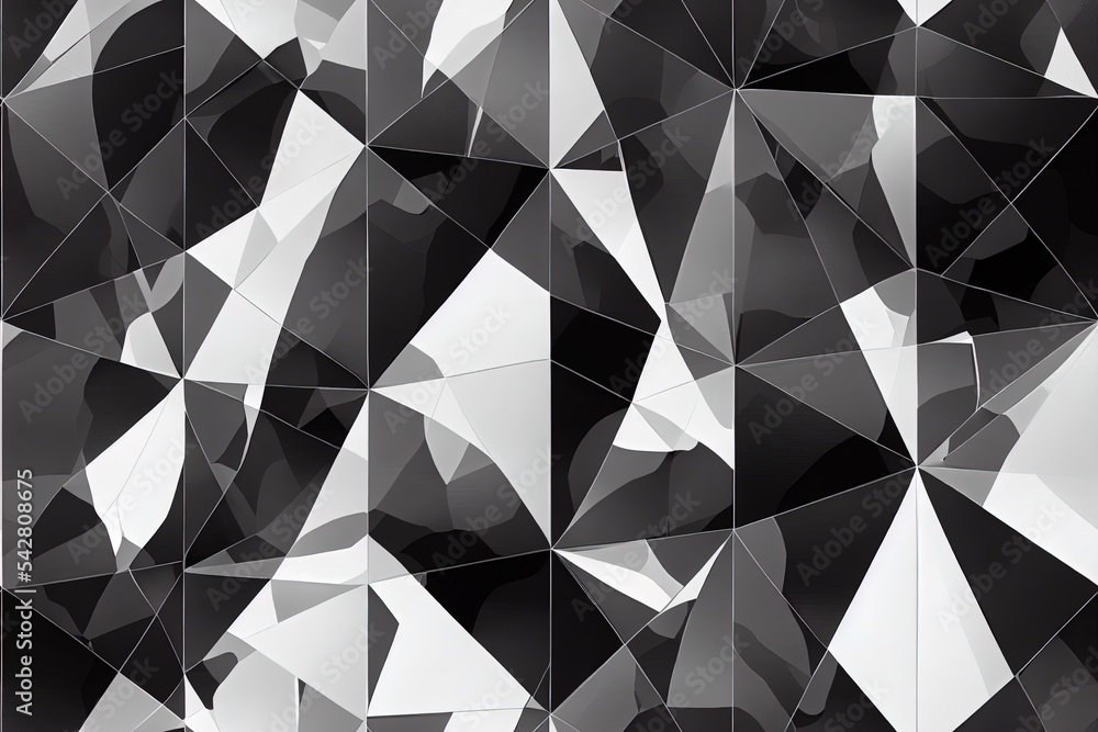 Geometric pattern of black diamonds on a white background.Seamless in ...