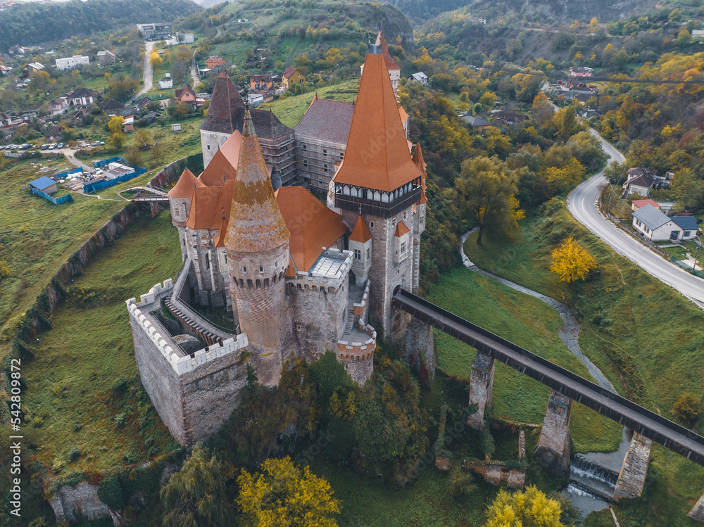 The Amazing Corvin Castle, also known as Hunyadi Castle or Hunedoara ...