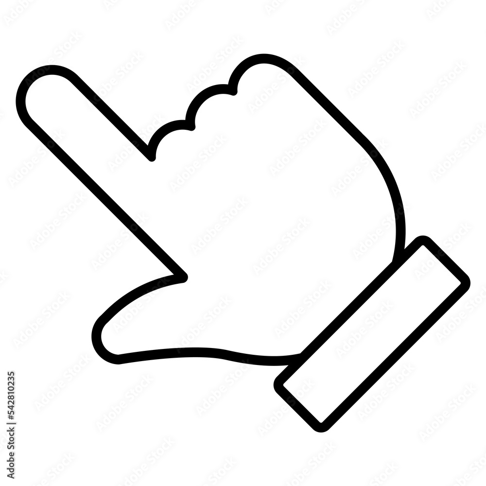 Hand clicking icon. PNG isolated icon with transparent background ...