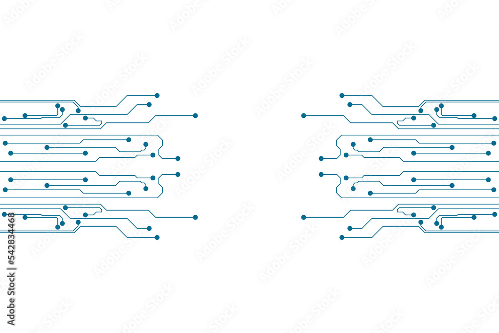 Abstract futuristic circuit board Illustration, Circuit board with ...