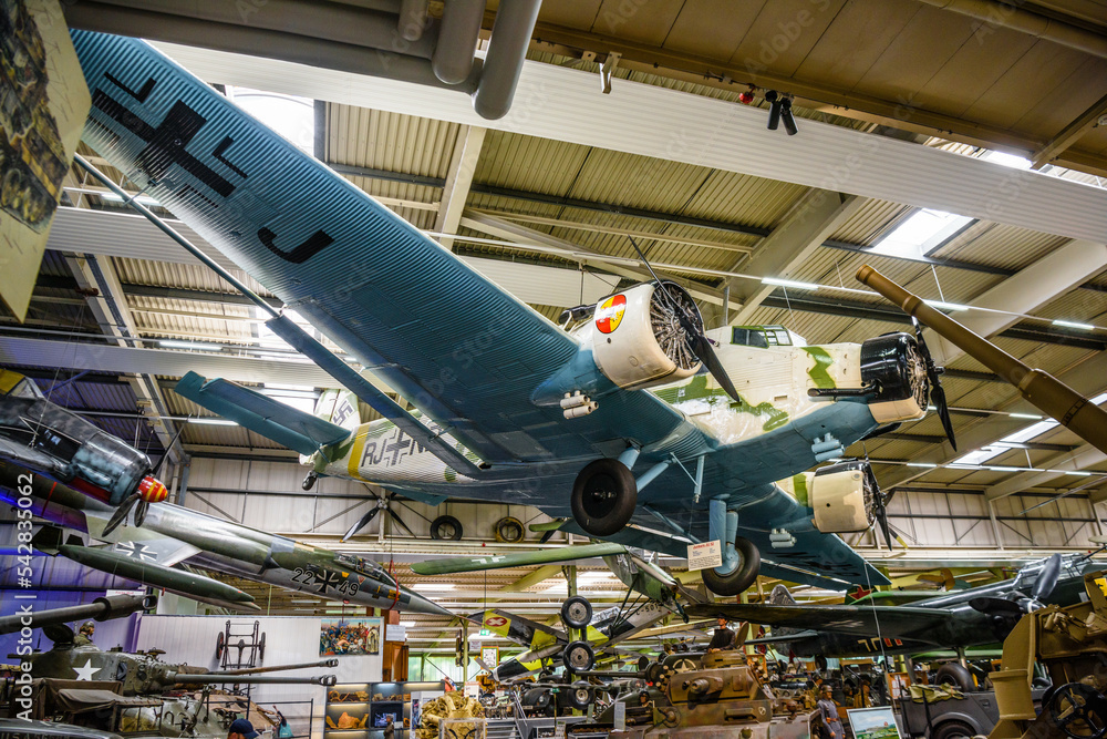 SINSHEIM, GERMANY - MAI 2022: transport medium bomber aircraft Junkers ...
