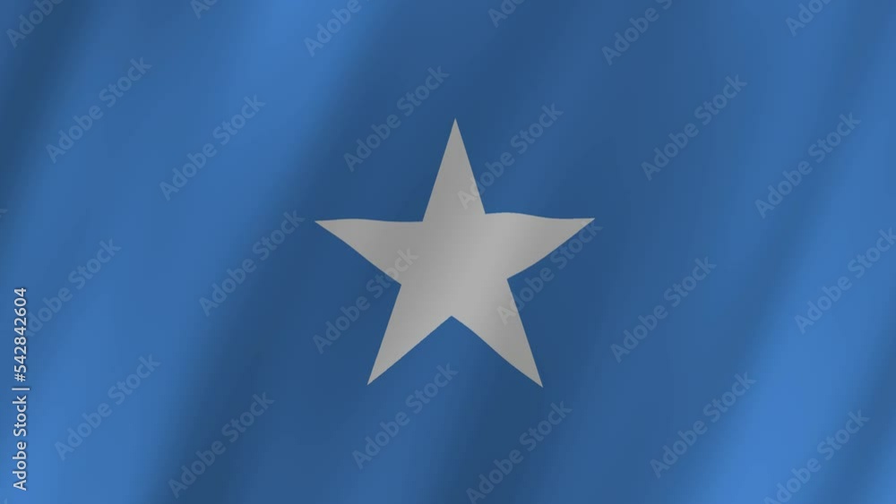 Somalia flag waving animation. seamless loop animation flag video ...