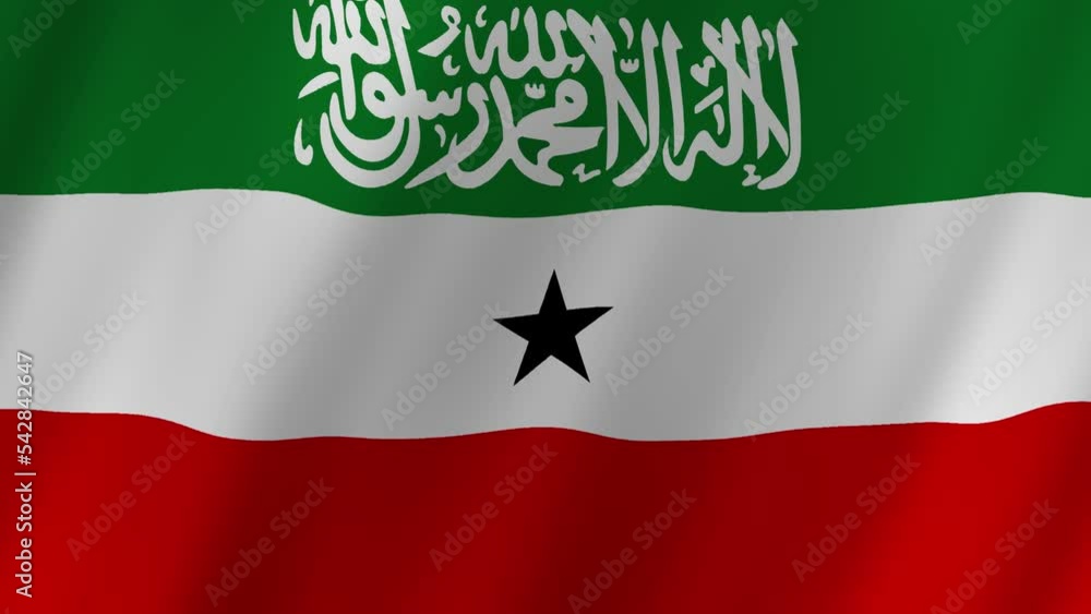 Somaliland flag waving animation. seamless loop animation flag video ...