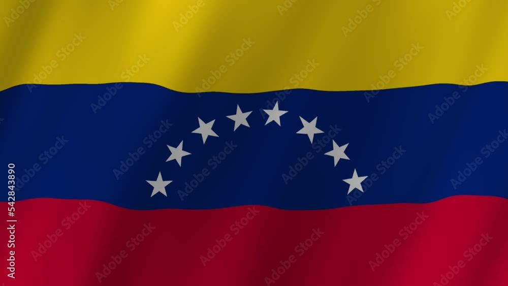 Venezuela flag waving animation. seamless loop animation flag video ...