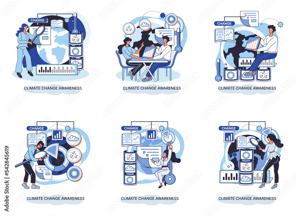 Change climate awareness metaphor, saving planet, World Environment Day ...