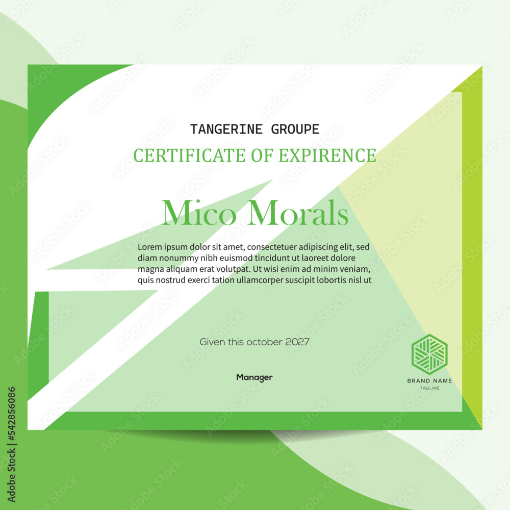 Experience letter template, editable experience letter template design ...