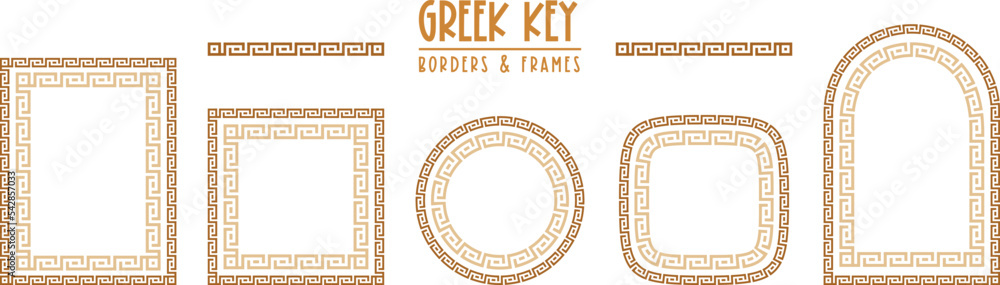 Photo & Art Print Greek key frames and borders collection, Elena
